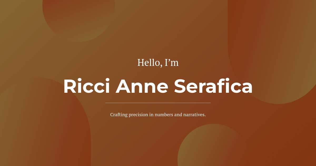 Ricci Anne Serafica