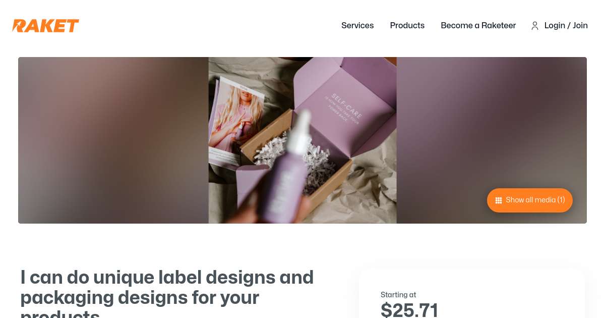 I can do unique label designs and packaging designs for your products ...