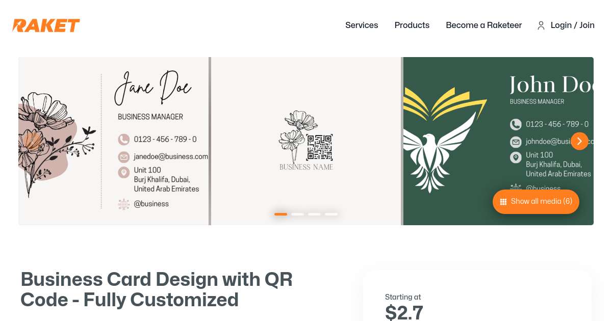 Business Card Design with QR Code - Fully Customized by marzancreatives ...