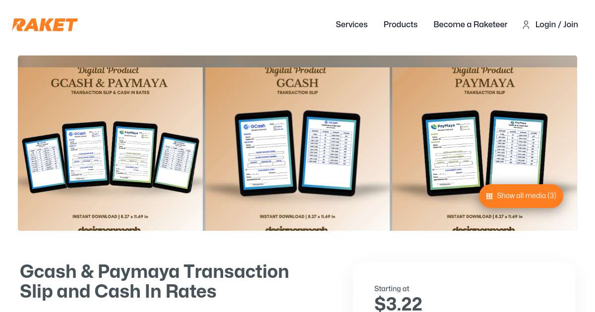 Gcash & Paymaya Transaction Slip and Cash In Rates by designonmeph ...