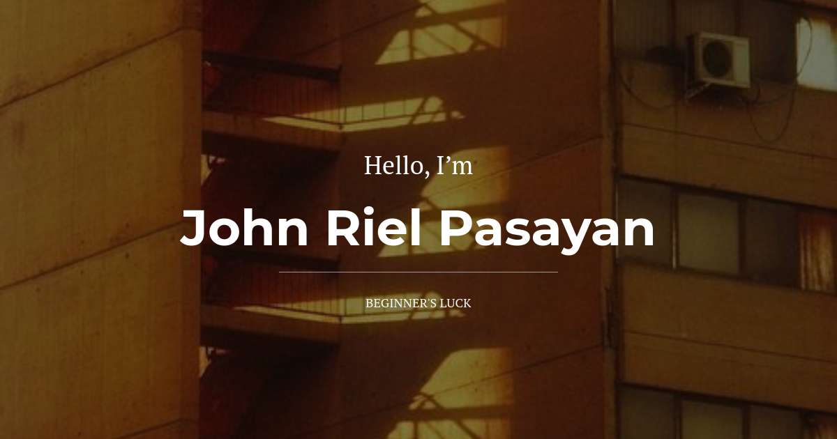 John Riel Pasayan