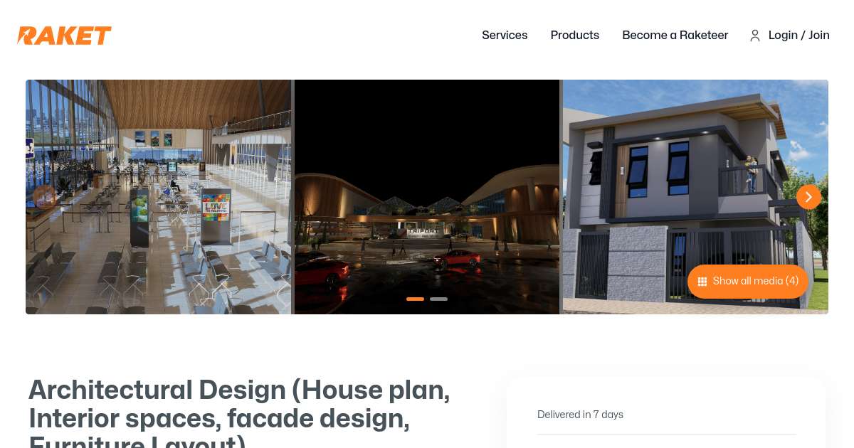 Architectural Design (House plan, Interior spaces, facade design ...