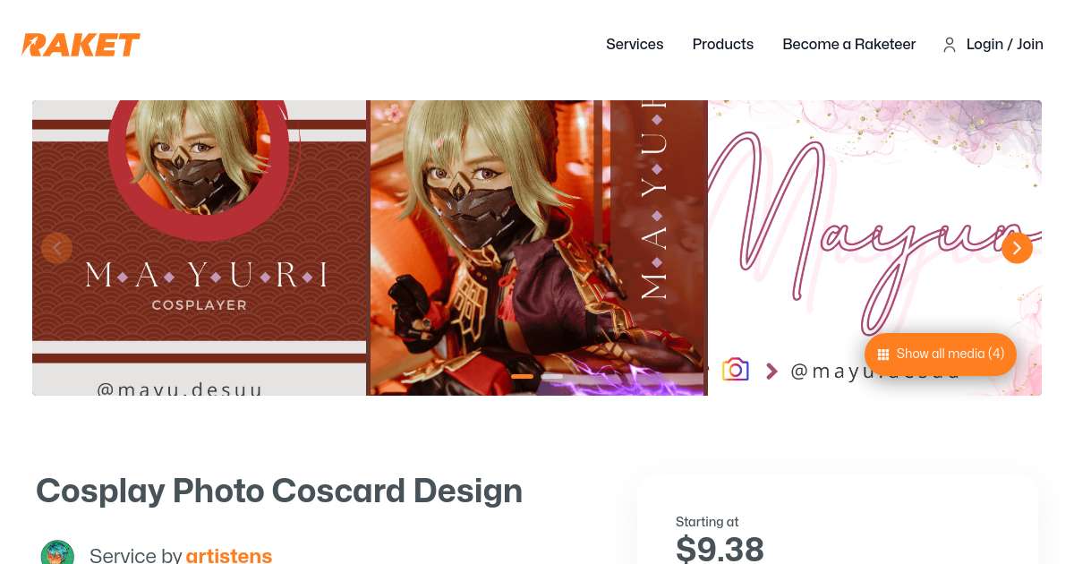 Cosplay Photo Coscard Design by artistens - Raket.PH