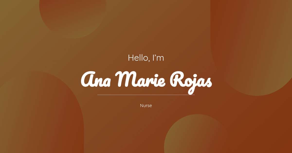 Ana Marie Rojas