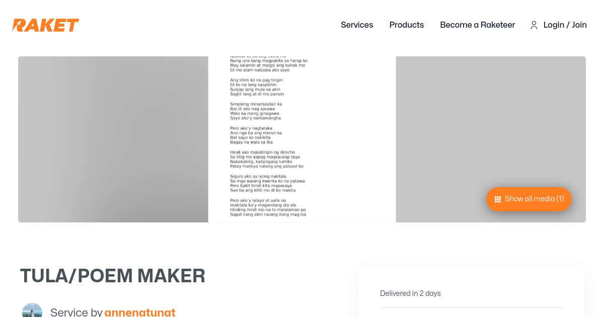 TULA/POEM MAKER by annenatunat - Raket.PH