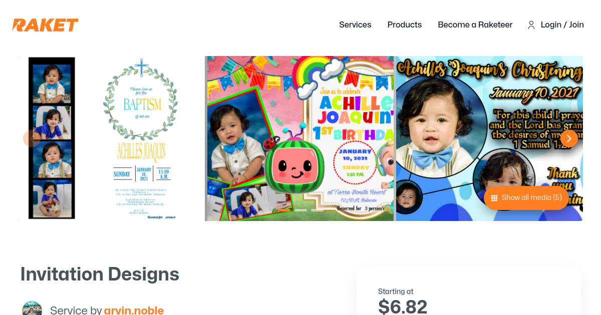 Invitation Designs by aj.digital - Raket.PH