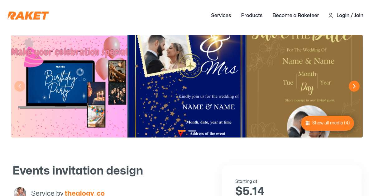 Events invitation design by thealogy_co - Raket.PH