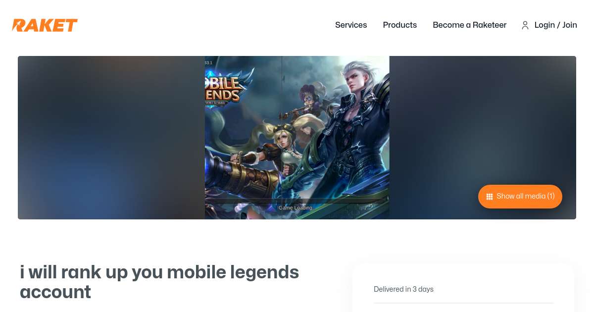 i will rank up your mobile legends account by marklorenztecson - Raket.PH