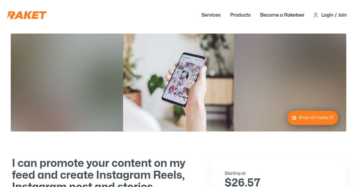 I can promote your content on my feed and create Instagram Reels ...