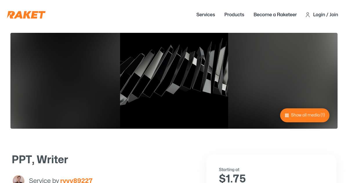 PPT, Writer by hibiscus - Raket.PH