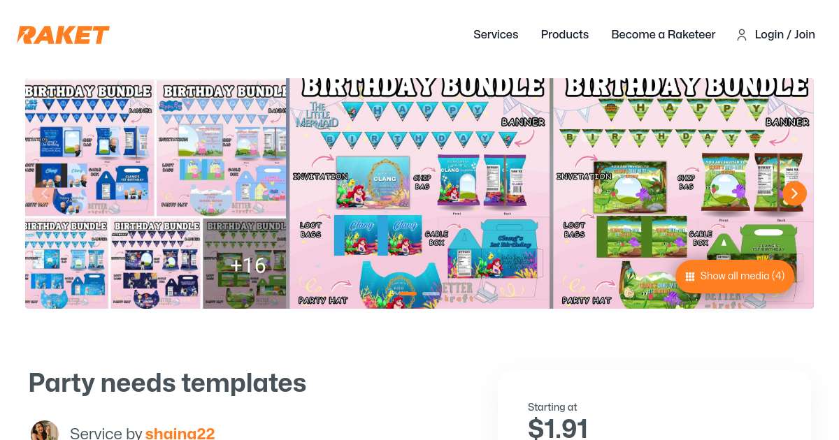 Party needs templates by shaina22 - Raket.PH