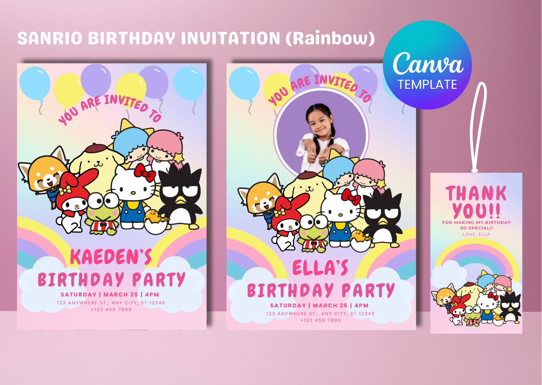 Hello Kitty Printable Pool Party Invitations Hello Kitty Invitations