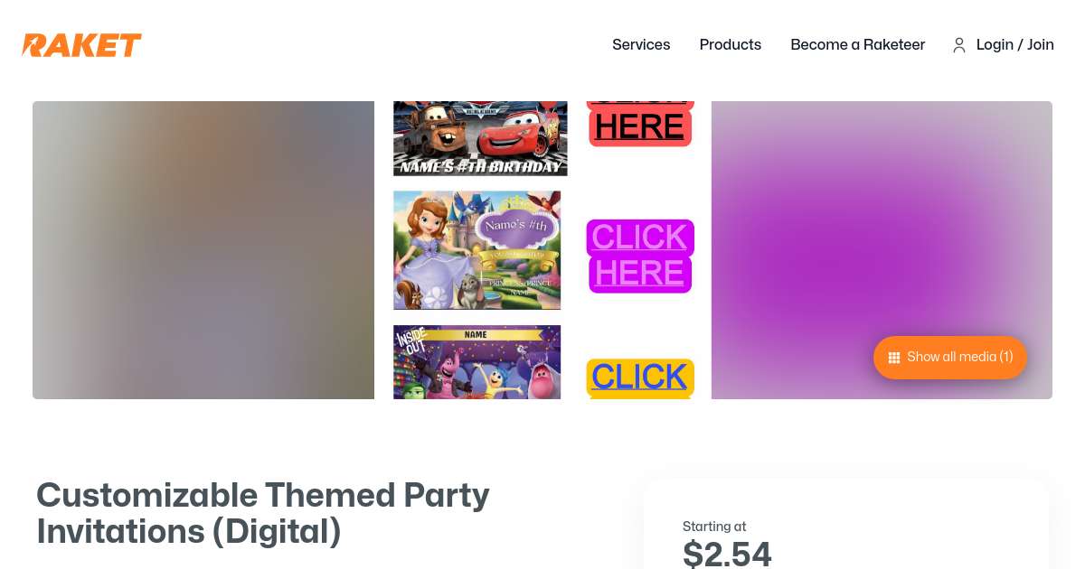 Customizable Themed Party Invitations (Digital) by ...