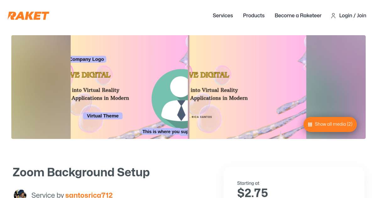 Zoom Background Setup by santosrica712 - Raket.PH