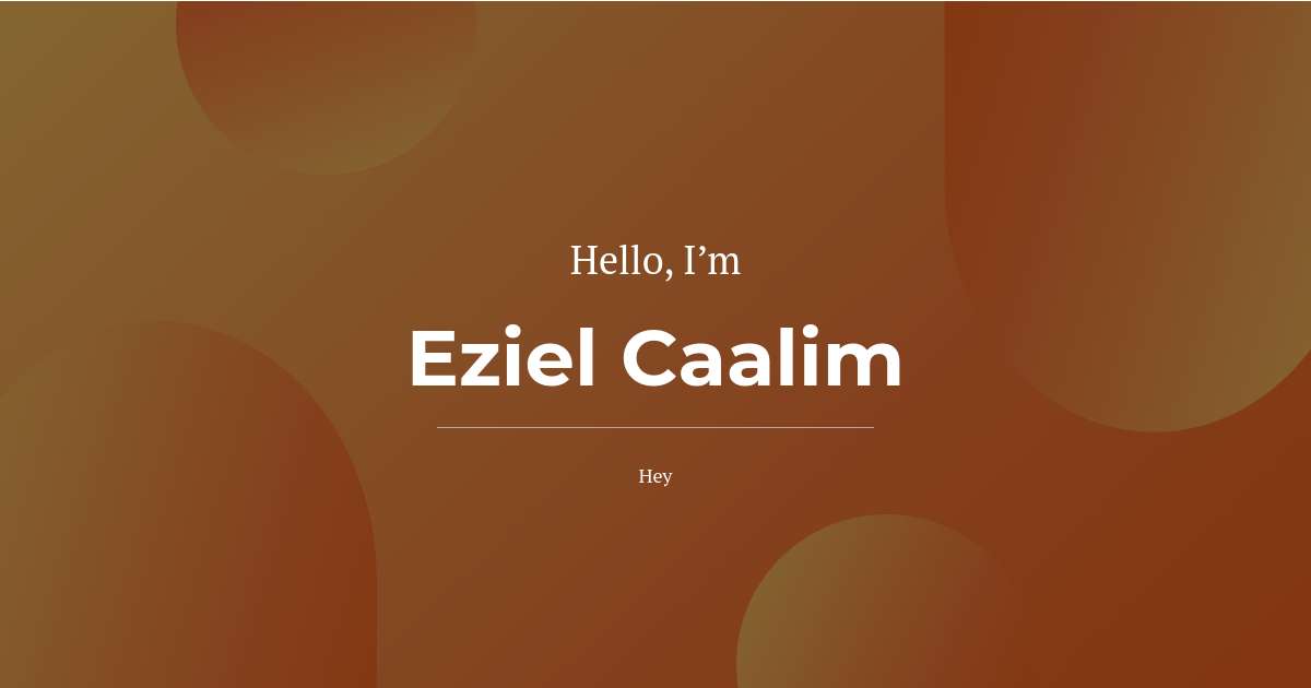 Eziel Caalim