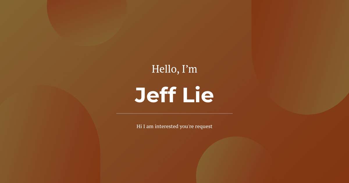 Jeff Lie