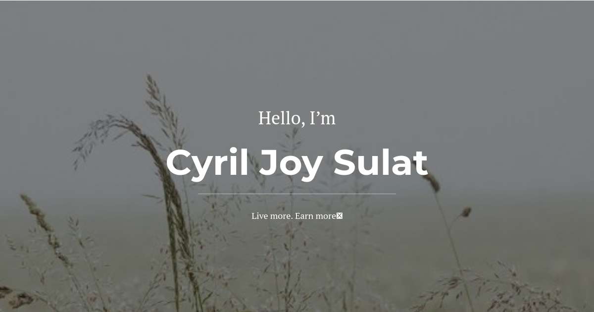 Cyril Joy Sulat