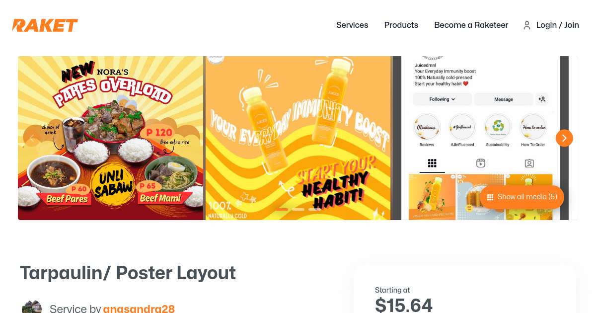 Tarpaulin/ Poster Layout by angsandra28 - Raket.PH