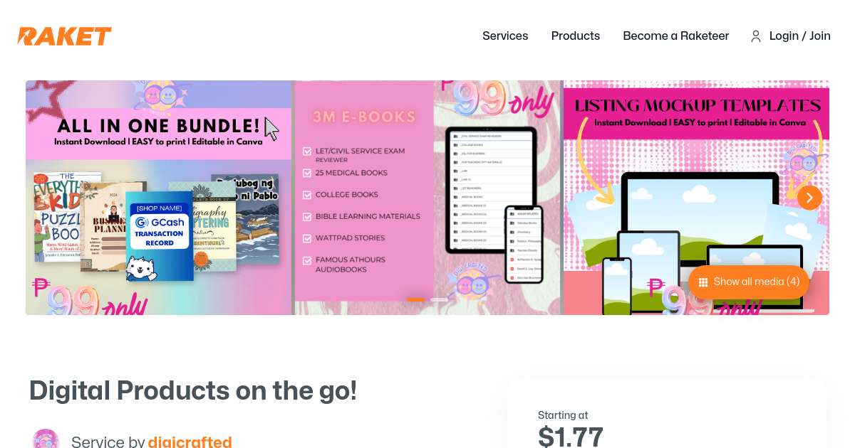Digital Products on the go! by digicrafted - Raket.PH