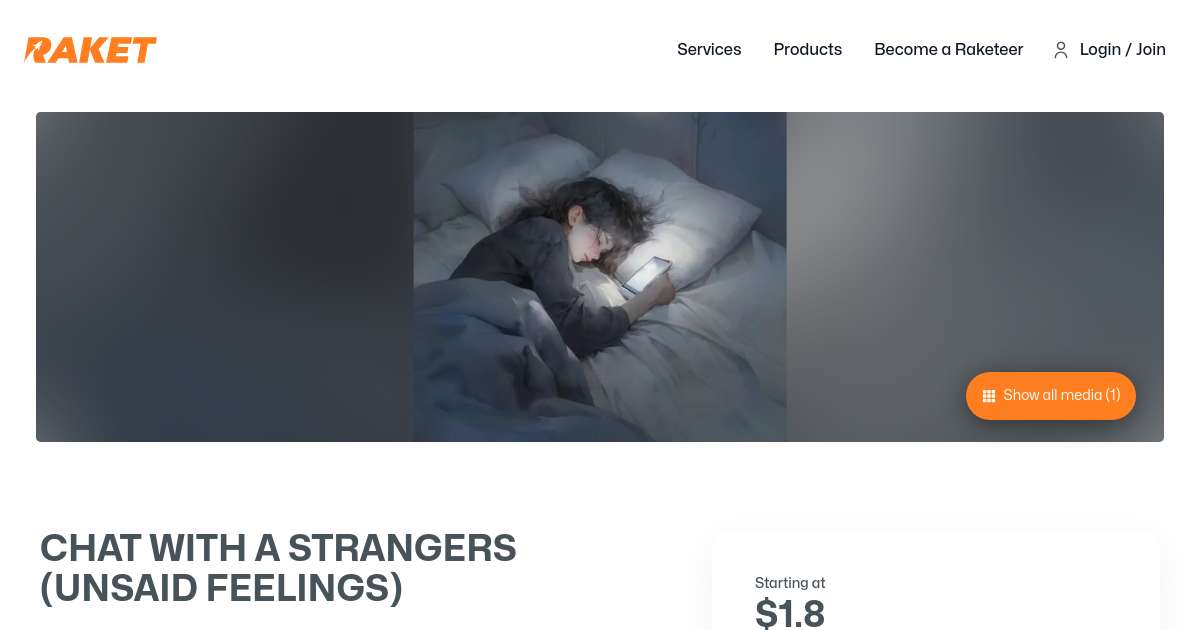 CHAT WITH A STRANGERS (UNSAID FEELINGS) by sally_rm - Raket.PH