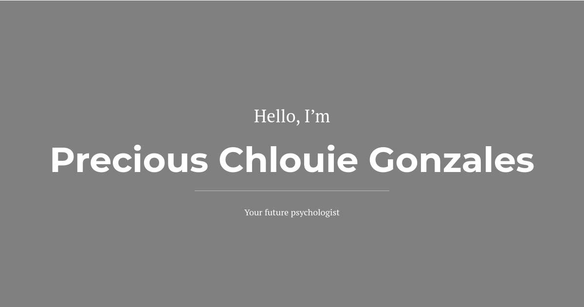 Precious Chlouie Gonzales