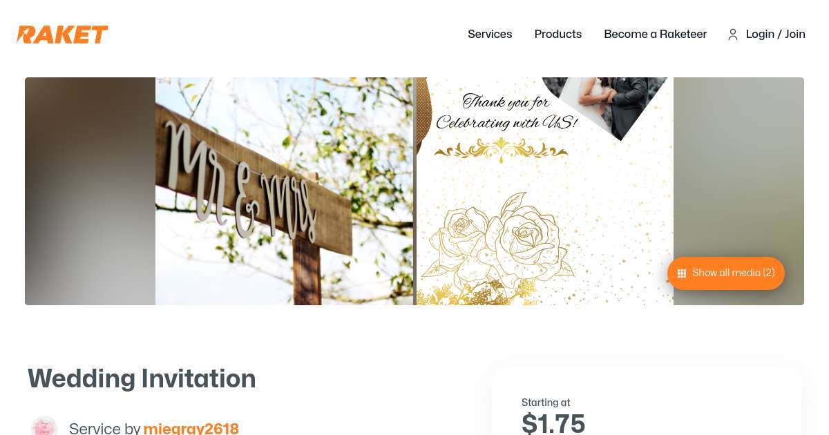 Wedding Invitation by abdcustom2024 - Raket.PH