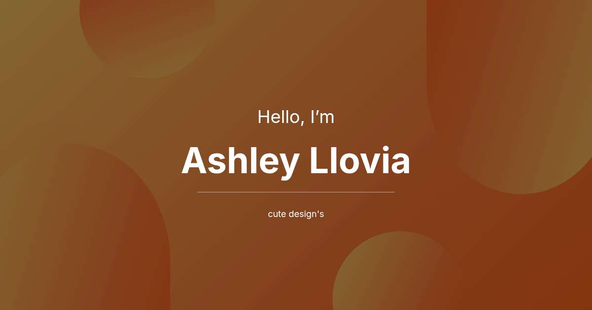 Ashley Llovia