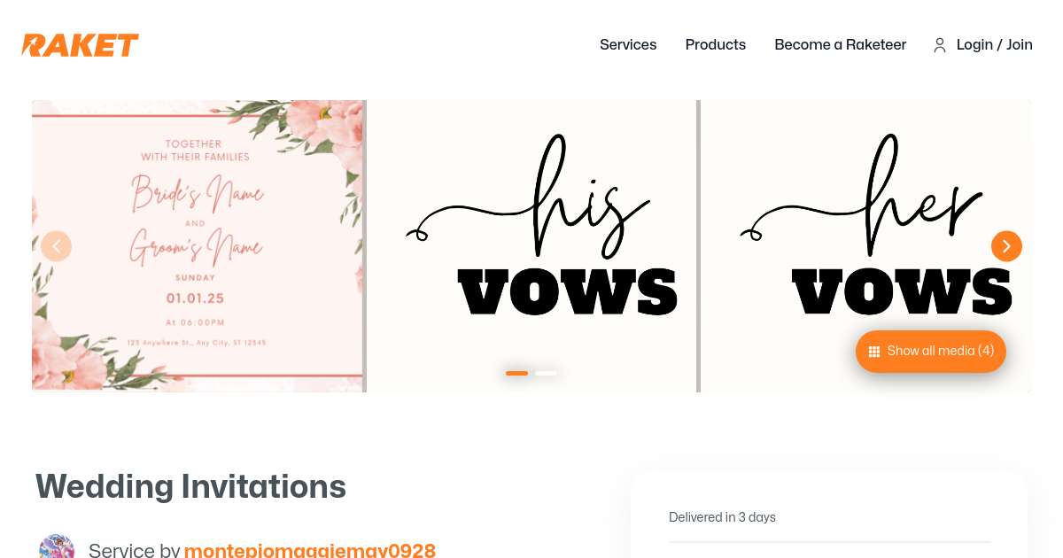 Wedding Invitations by montepiomaggiemay0928 - Raket.PH