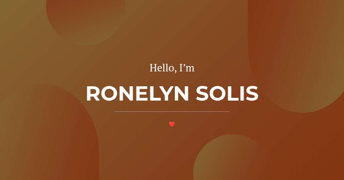 RONELYN SOLIS