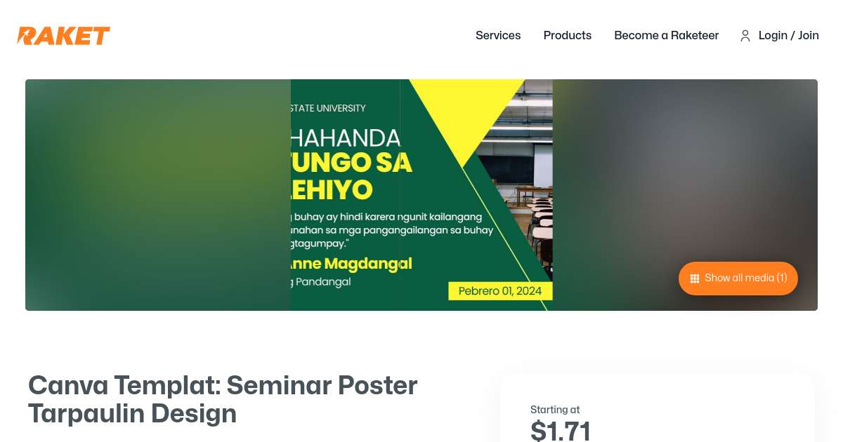 Canva Templat: Seminar Poster Tarpaulin Design by xiara.creatives ...