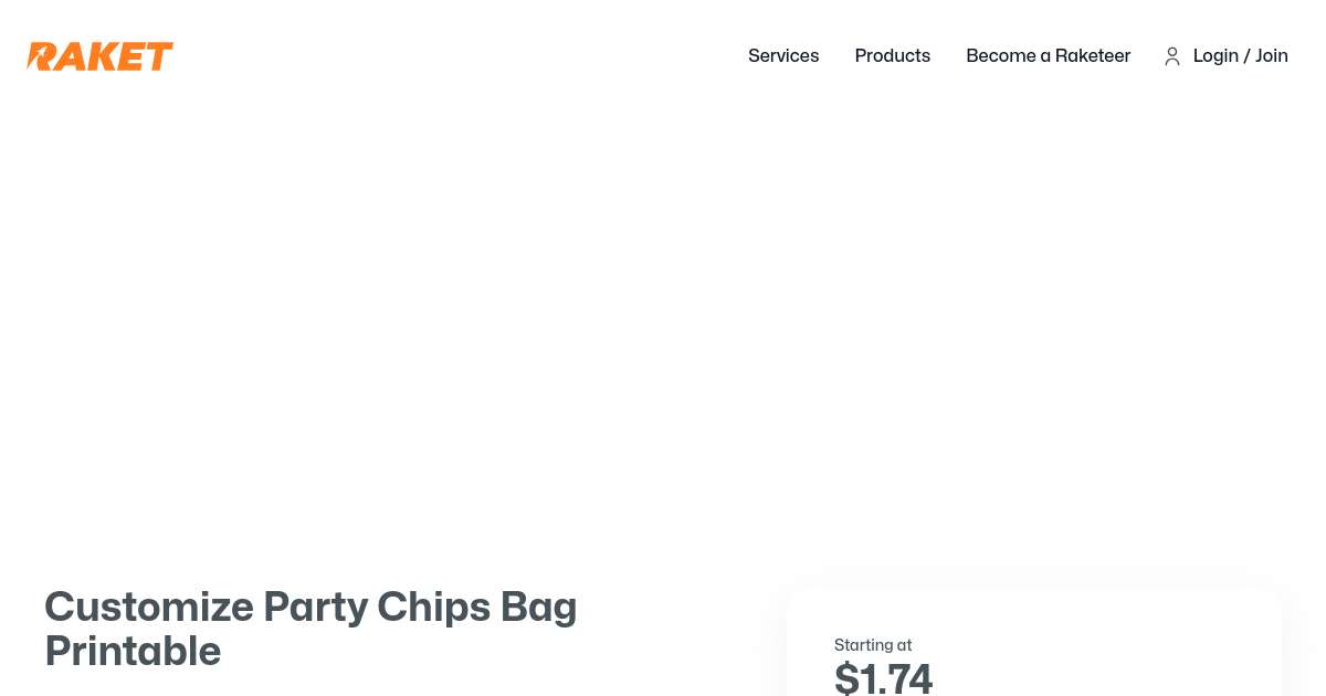 Customize Party Chips Bag Printable by fuwaaa - Raket.PH