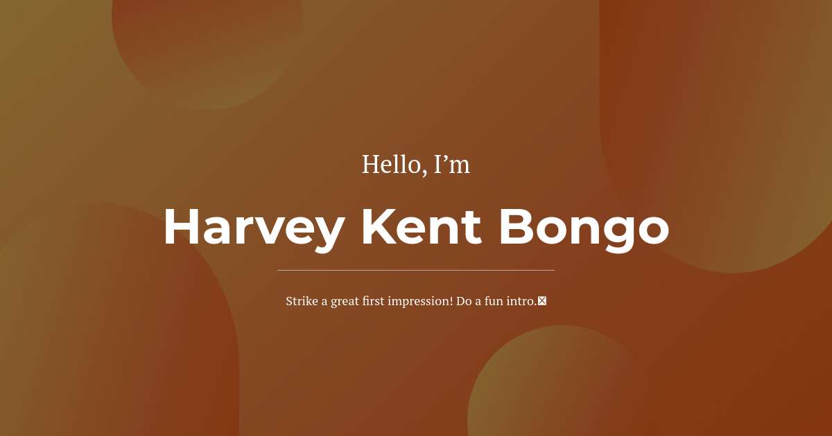 Harvey Kent Bongo