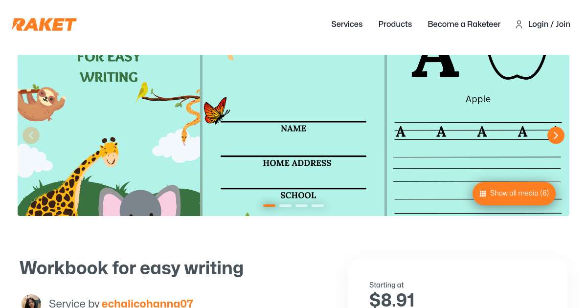 Workbook for easy writing by echalicohanna07 - Raket.PH