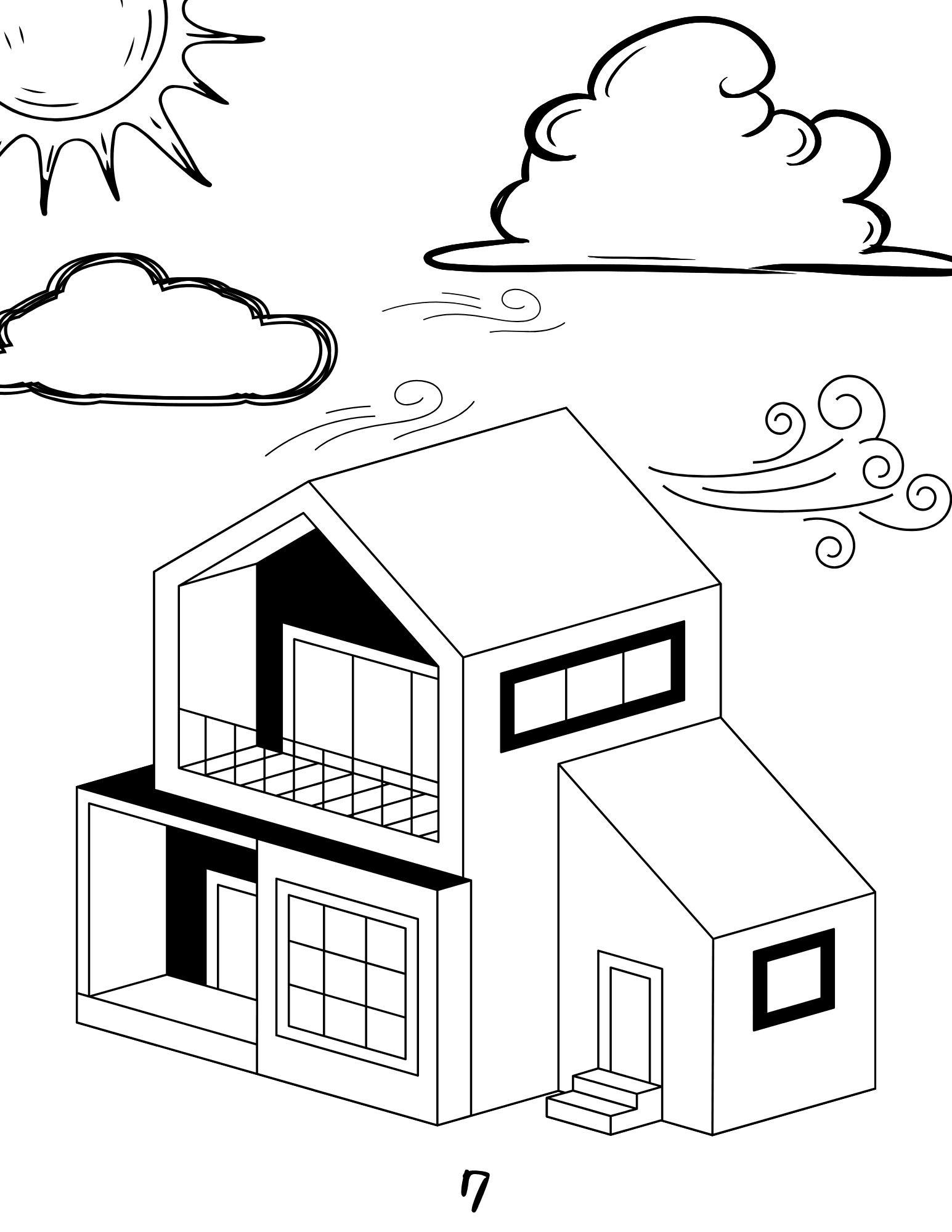 Dream House Drawing For Children