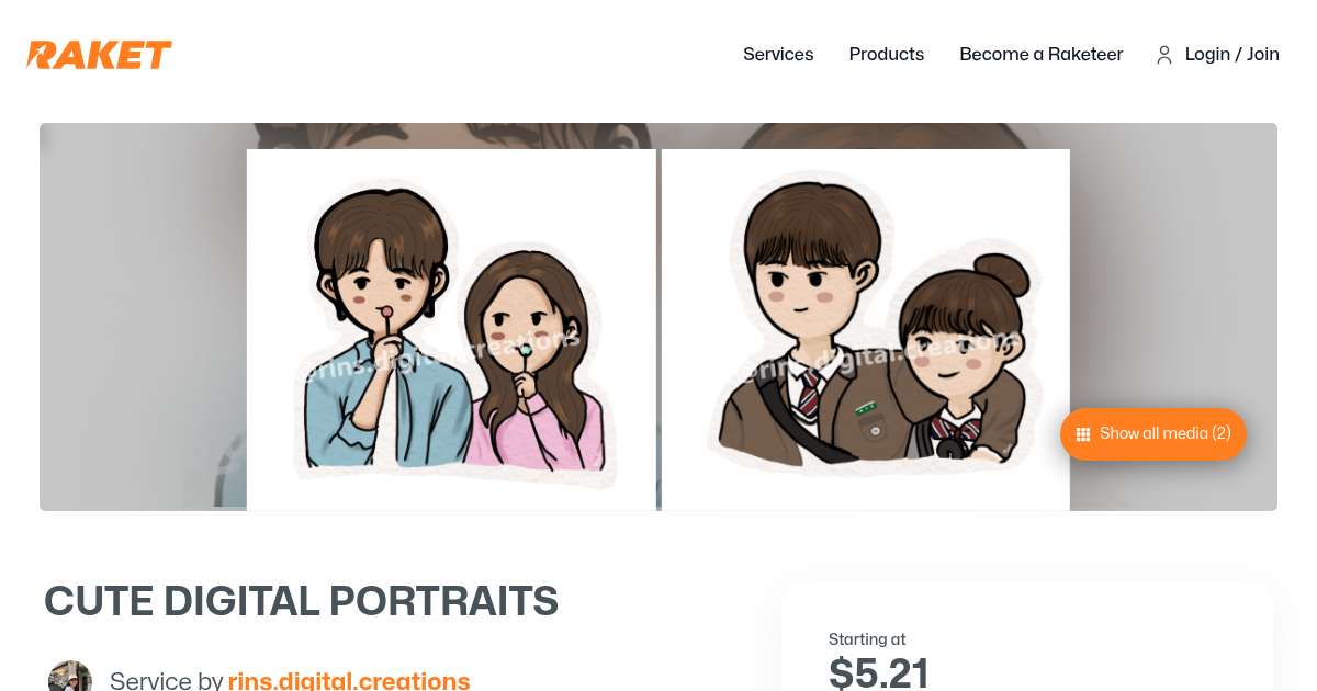CUTE DIGITAL PORTRAITS by rins.digital.creations - Raket.PH