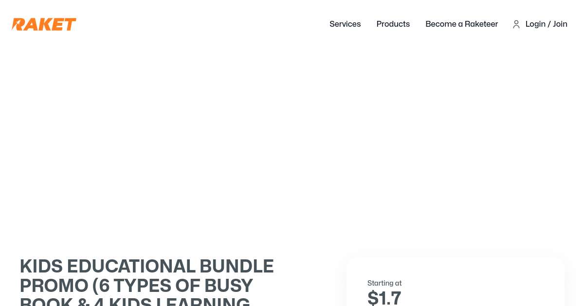 KIDS EDUCATIONAL BUNDLE PROMO (6 TYPES OF BUSY BOOK & 4 KIDS LEARNING MATERIAL) by ...