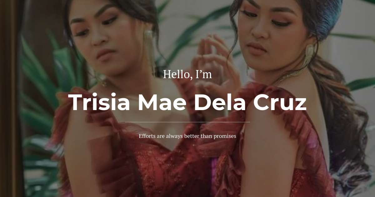 Trisia Mae Dela Cruz