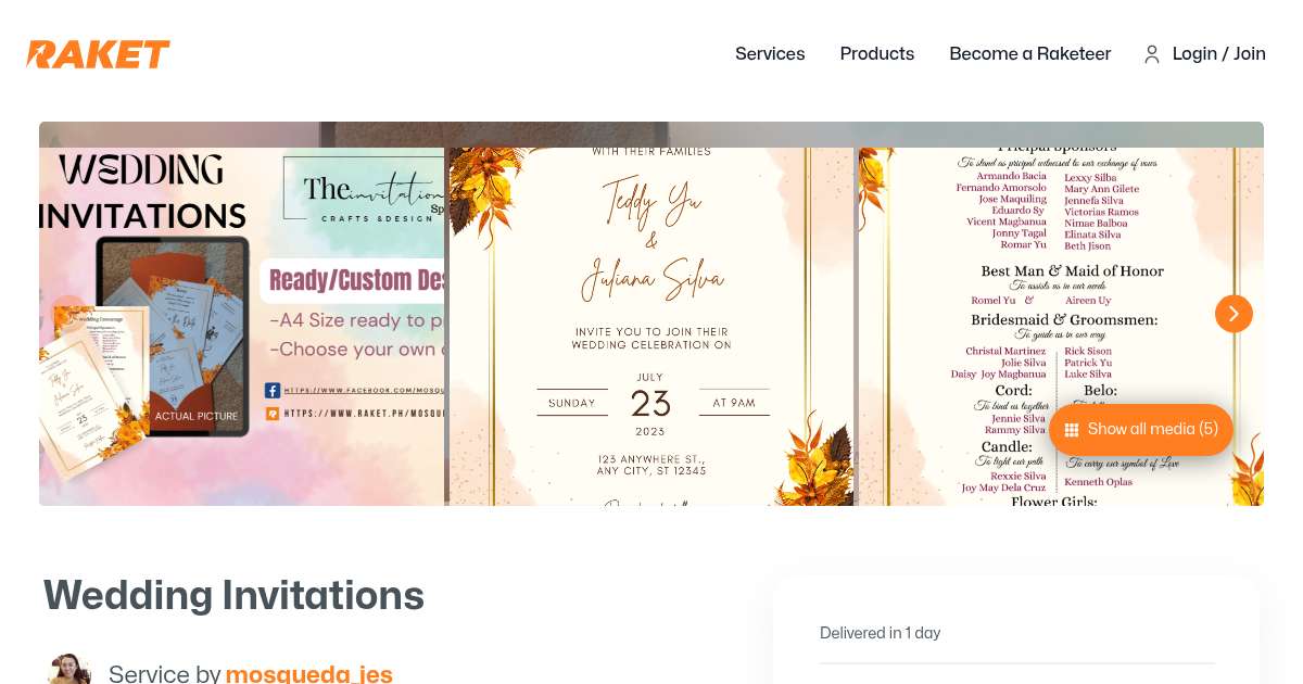 Wedding Invitations by mosqueda_jes - Raket.PH