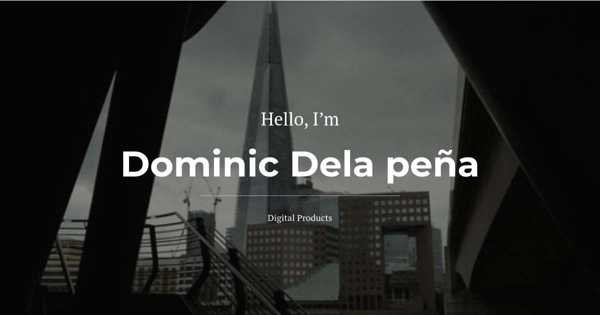 Dominic Dela peña