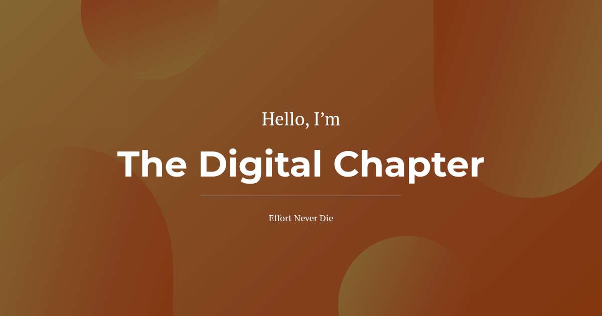 The Digital Chapter