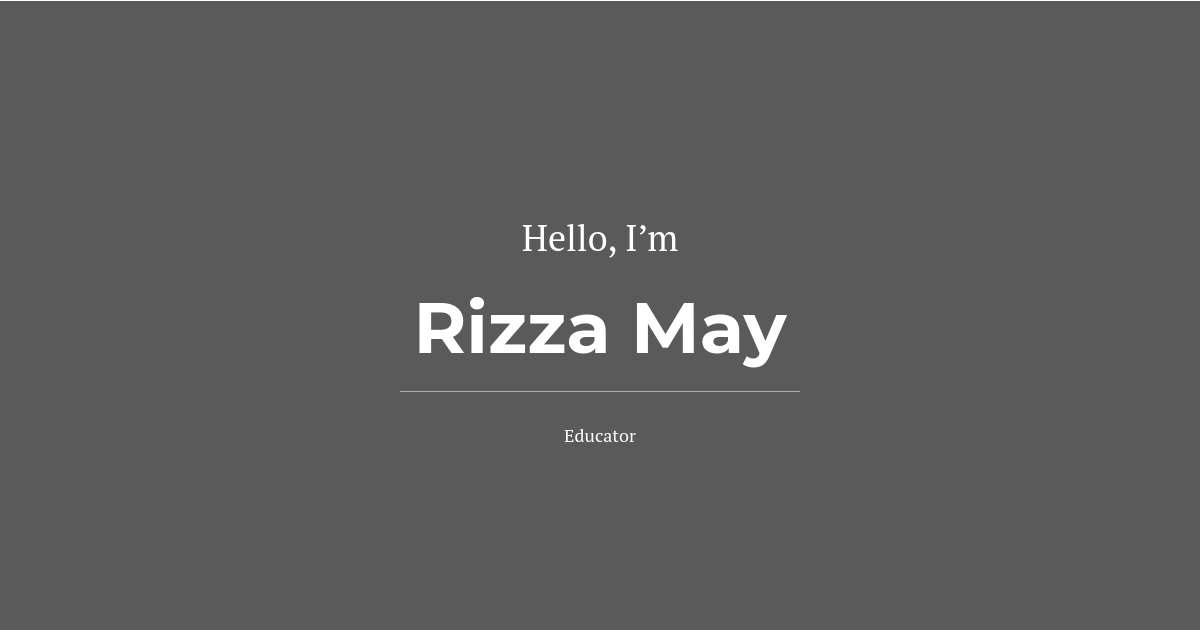 Rizza May