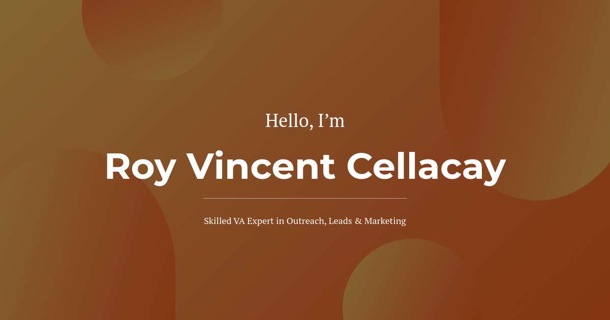 Roy Vincent Cellacay