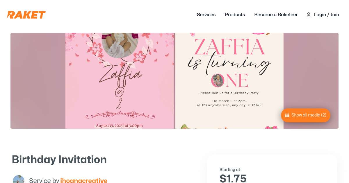 Birthday Invitation by jhoanacreative - Raket.PH