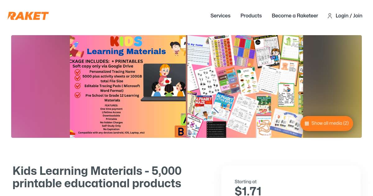 Kids Learning Materials - 5,000 printable educational products by ...