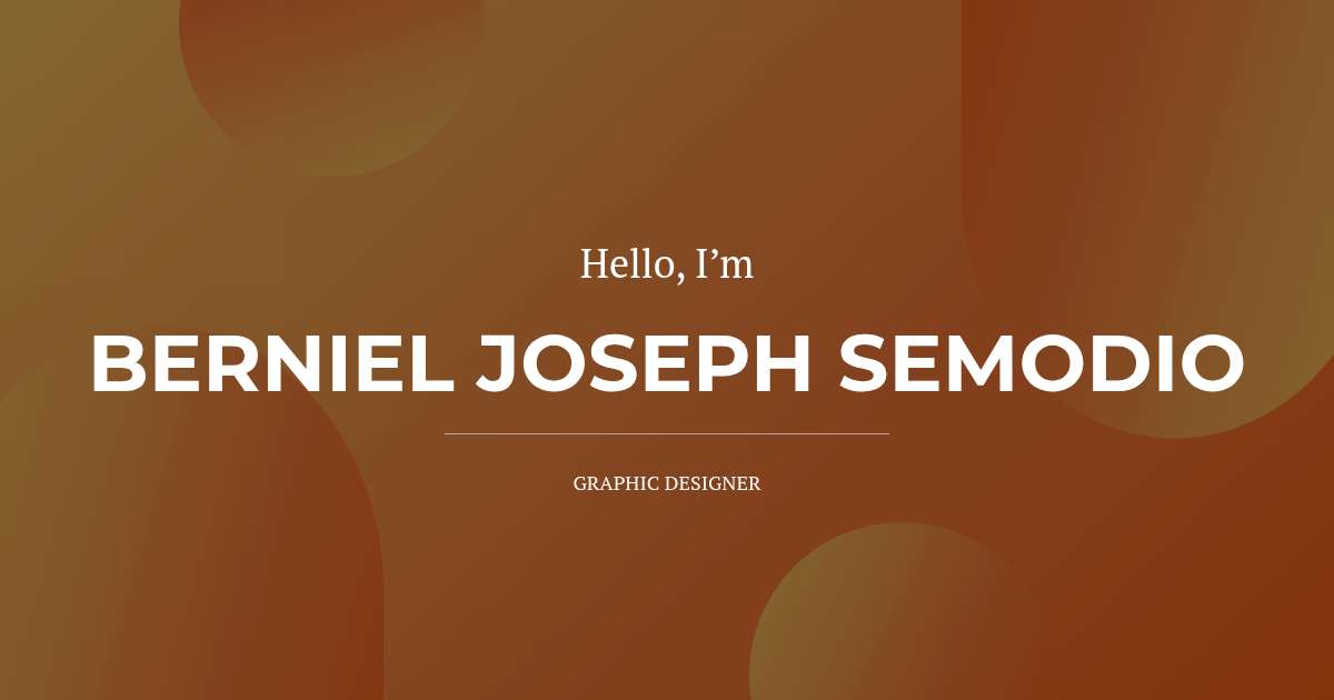 BERNIEL JOSEPH SEMODIO