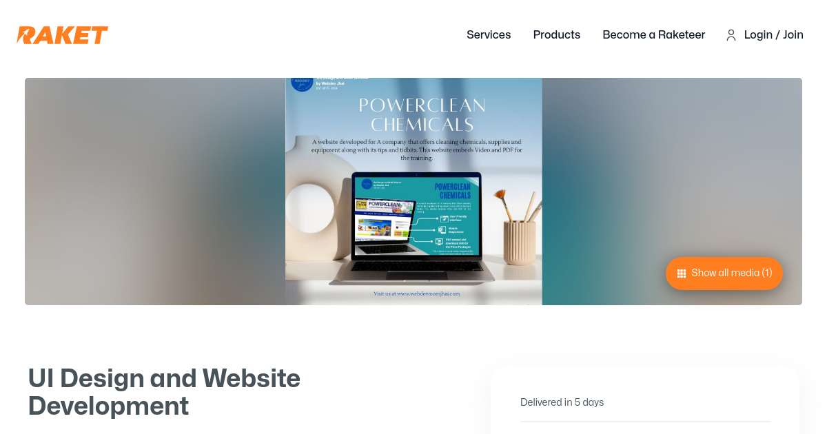 One Pager - UI Design and Website Development by webdevmomjhai - Raket.PH