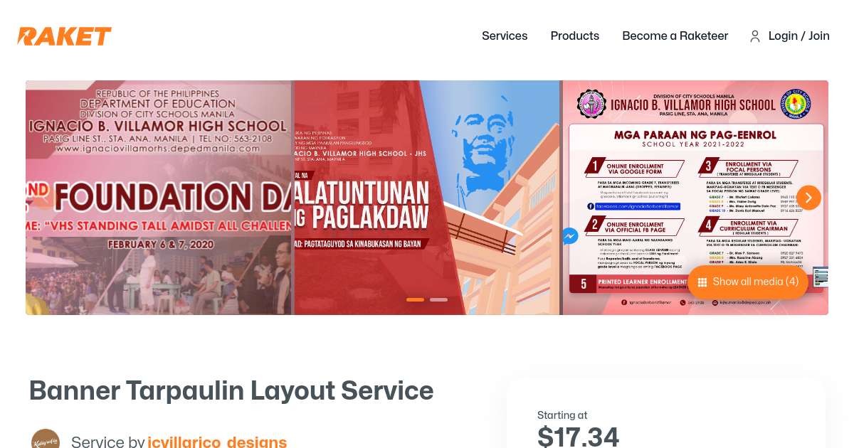Banner Tarpaulin Layout Service by zmstudio - Raket.PH