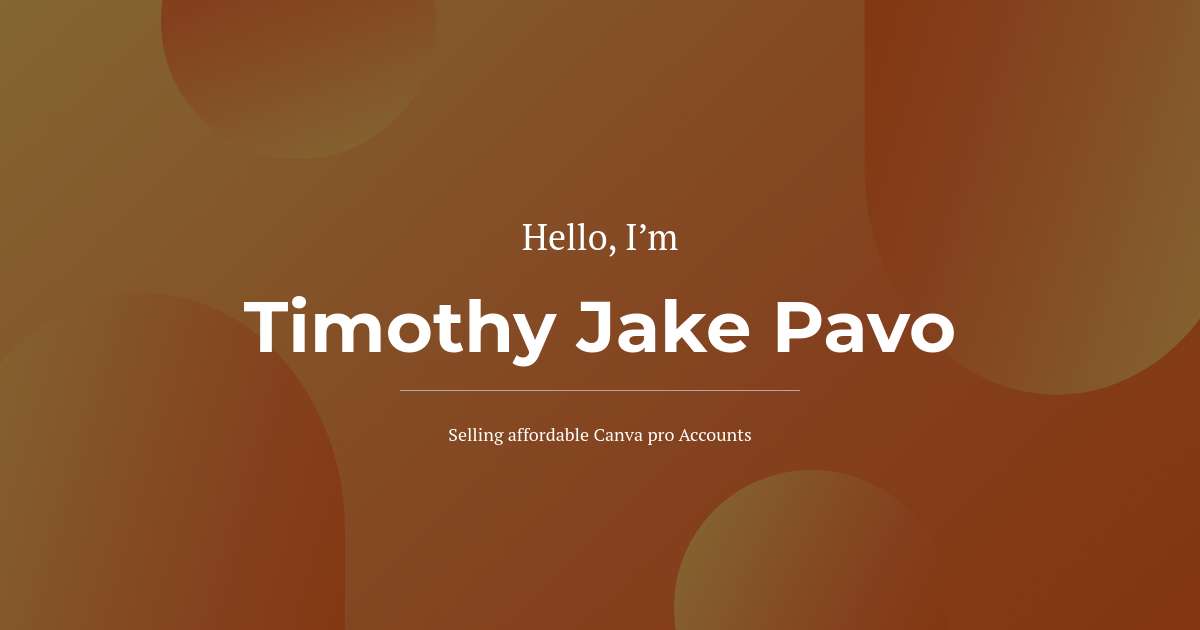 Timothy Jake Pavo
