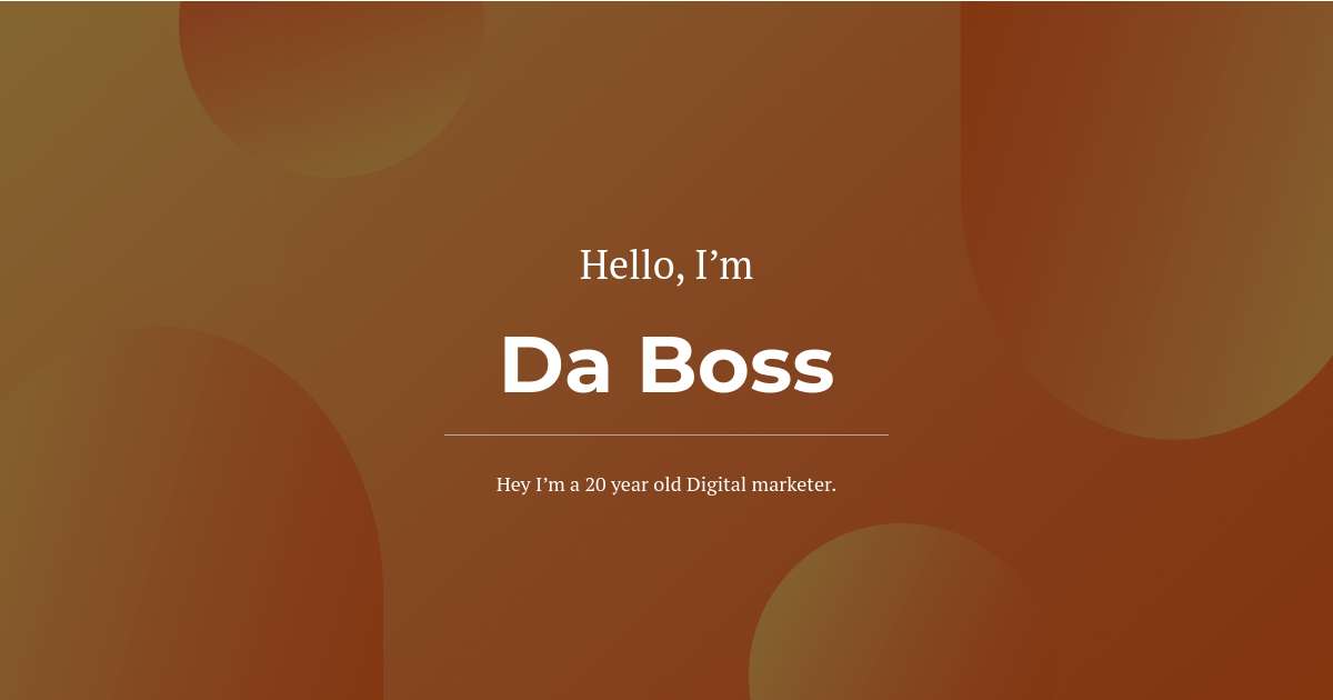 Da Boss