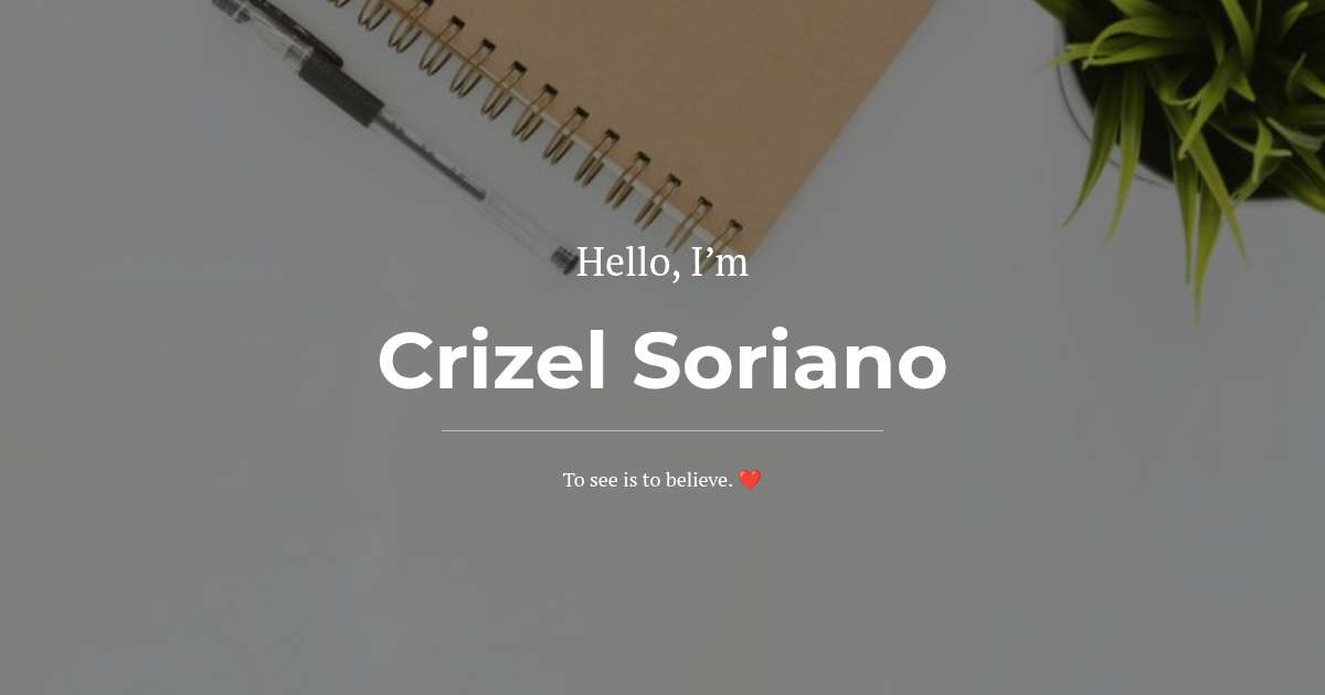 Crizel Soriano